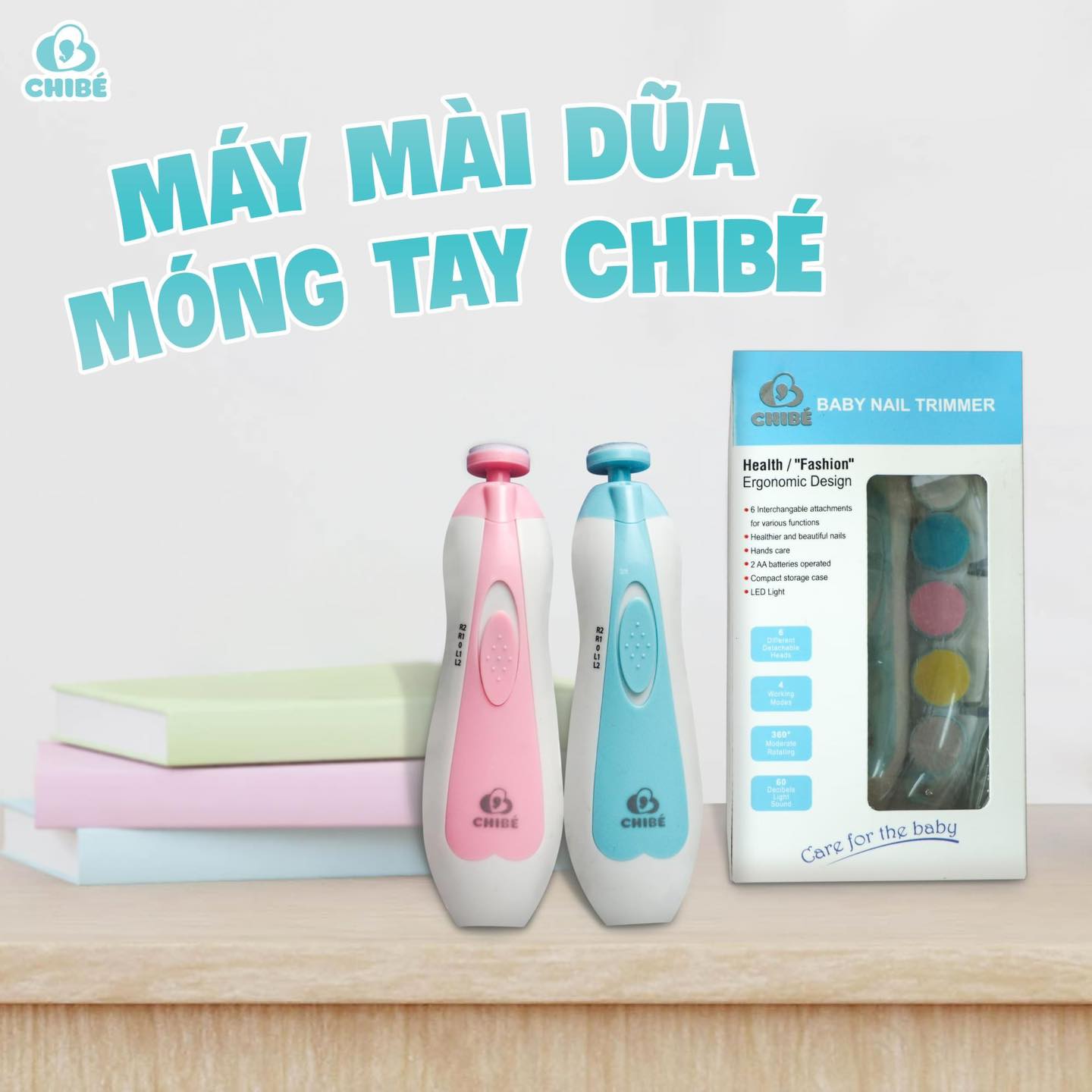 Máy dũa móng tay cho bé ChiBé – Sóc Baby Store