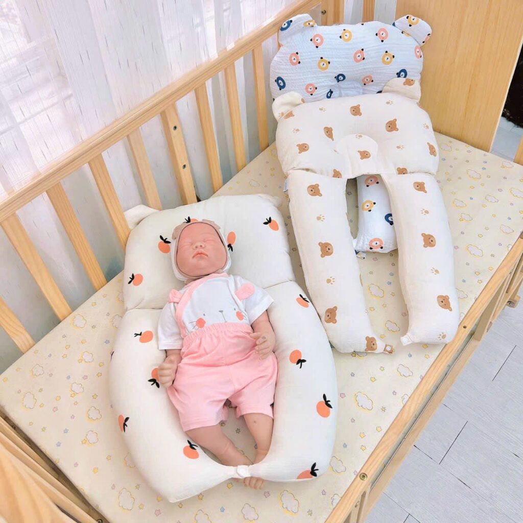 Gối chặn chữ U đa năng cho bé Monona – Sóc Baby Store